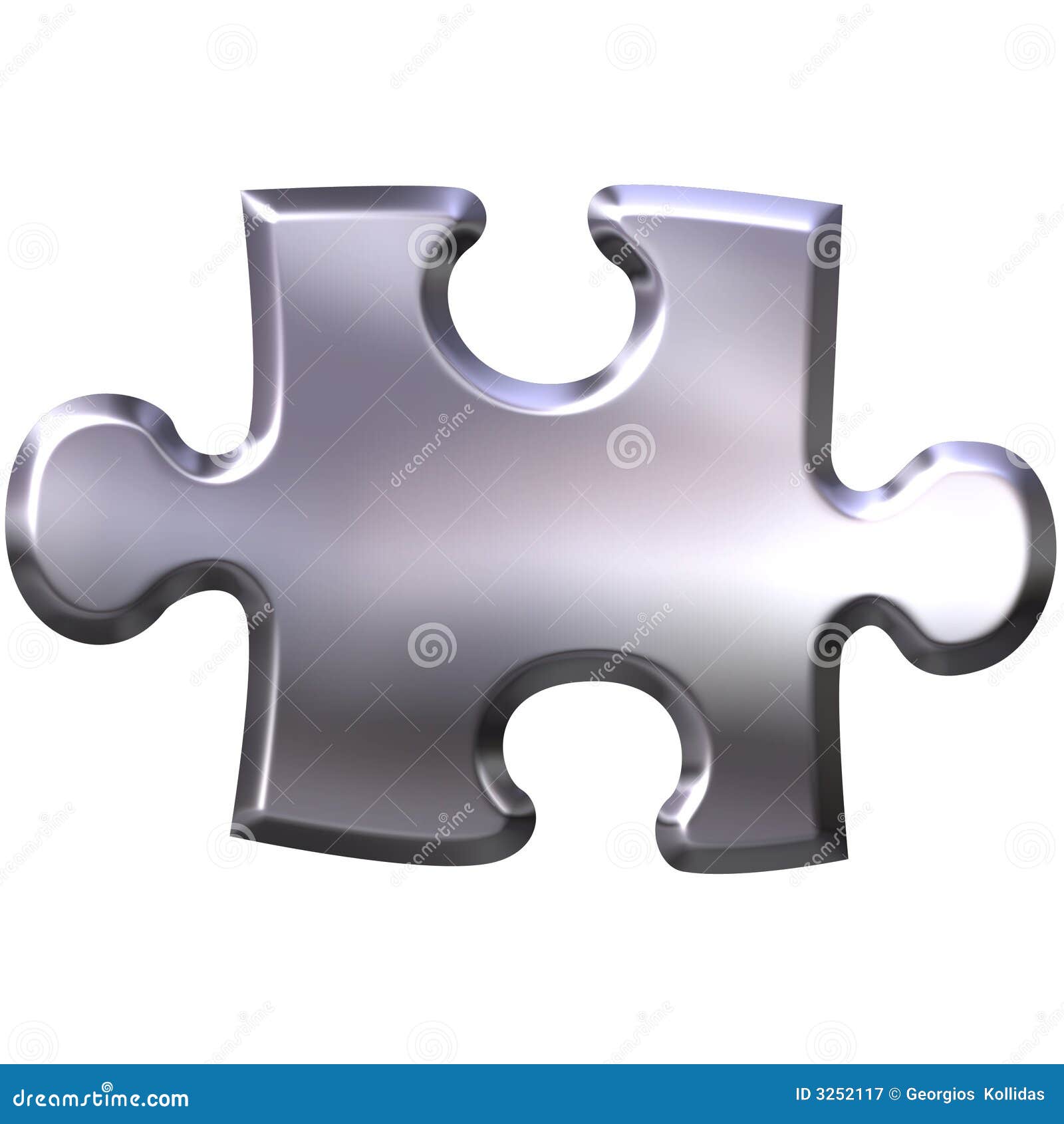 Silver Puzzle Stock Illustration | CartoonDealer.com #96500062