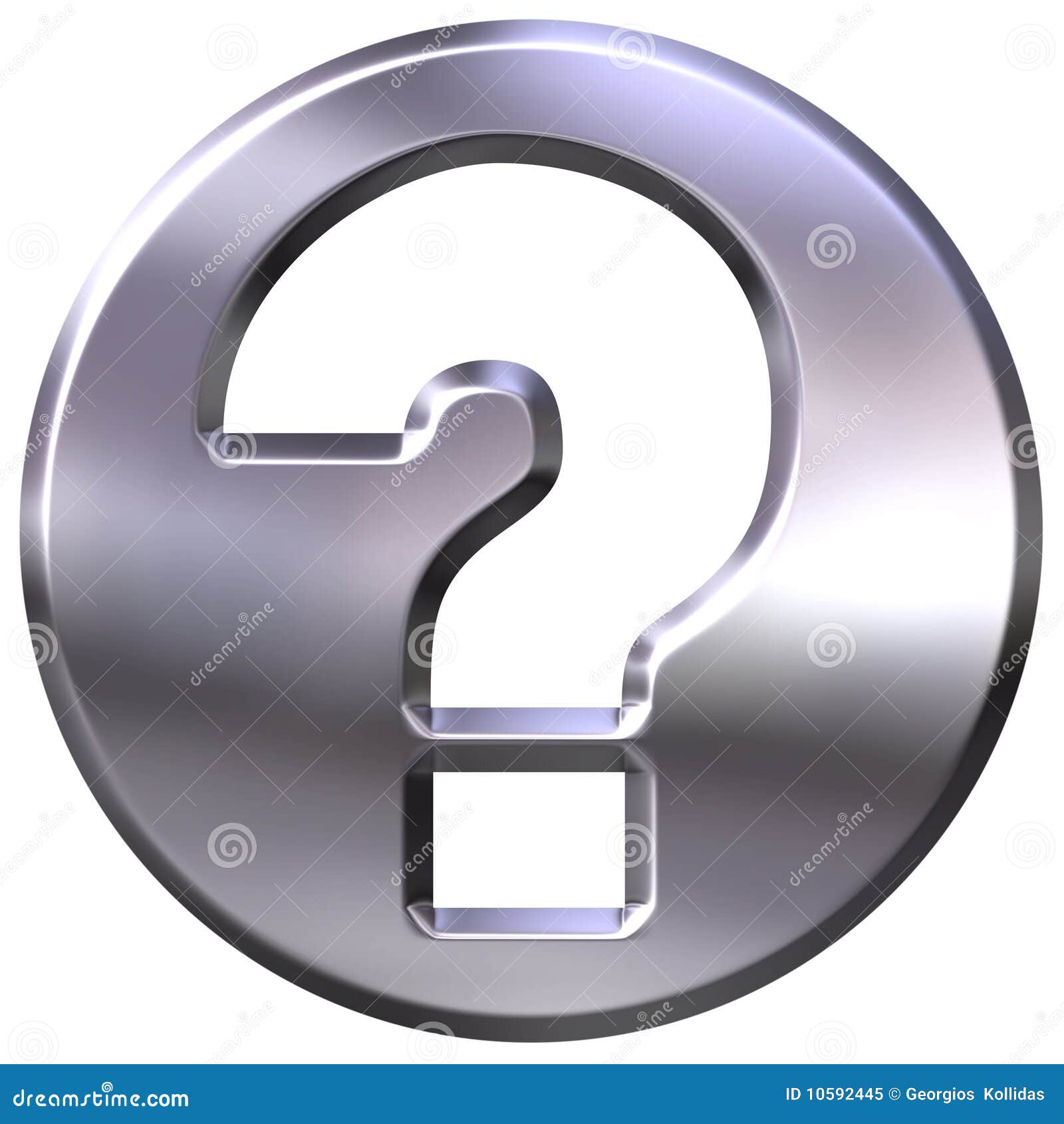 Silver Question Mark Stock Photography | CartoonDealer.com #42195038