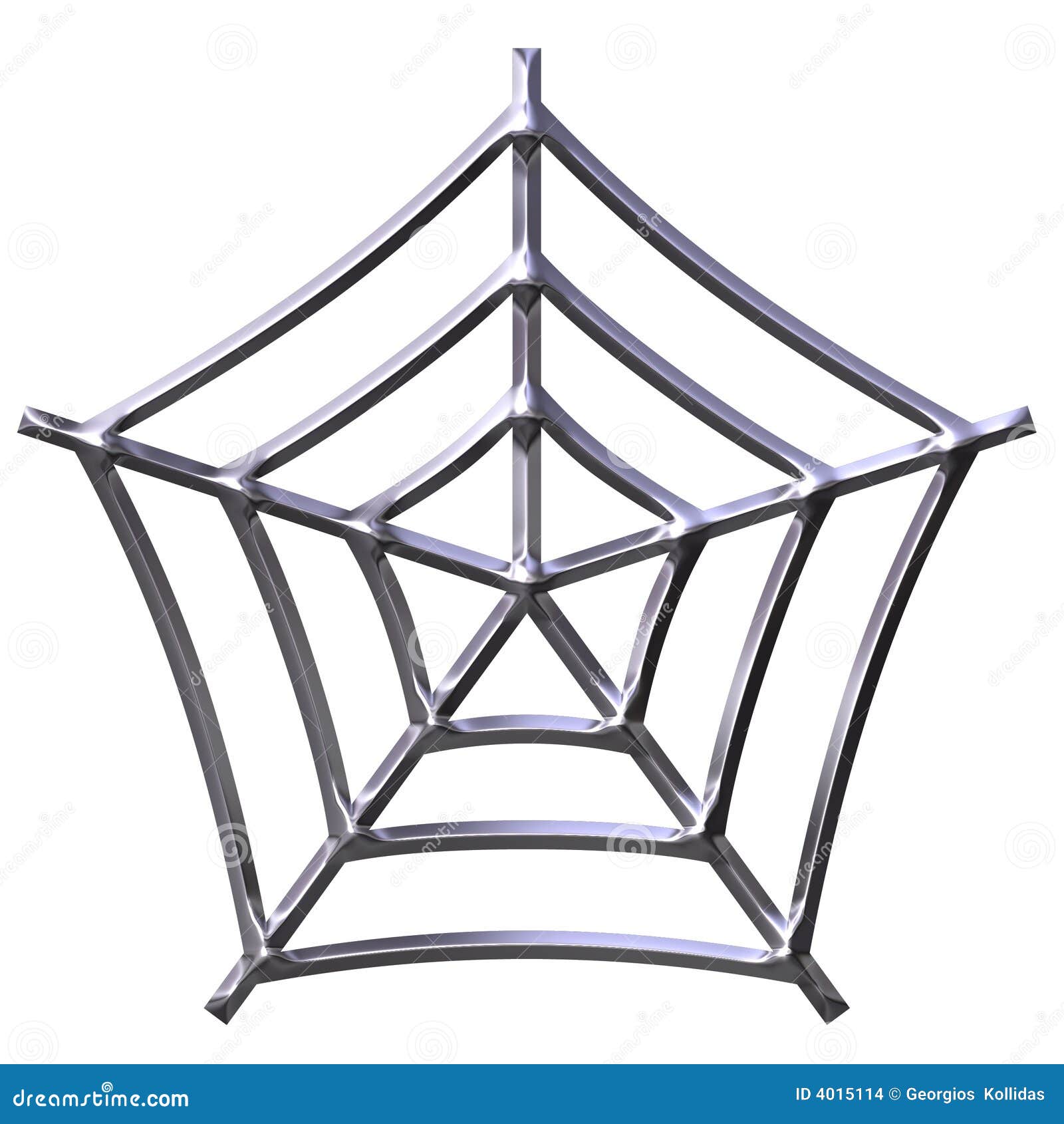 3D Silver Spider Web stock illustration. Illustration of internet - 4015114