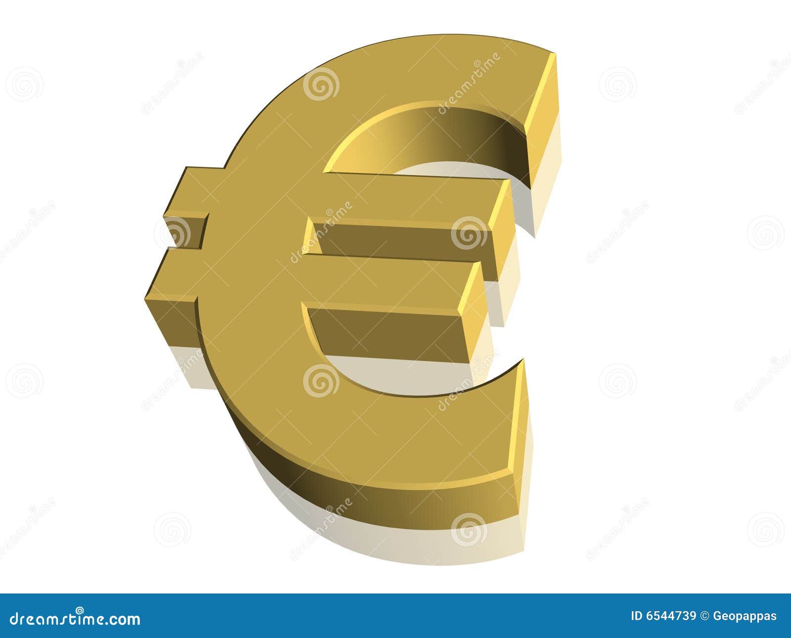 3D simbolo - euro valuta illustrazione di stock. Illustrazione di ...
