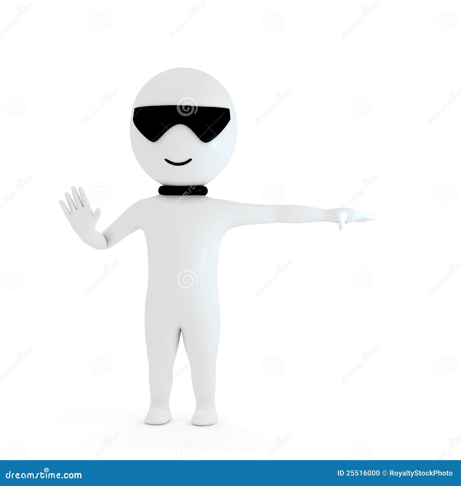 3d small people stock illustration. Illustration of sign - 25516000