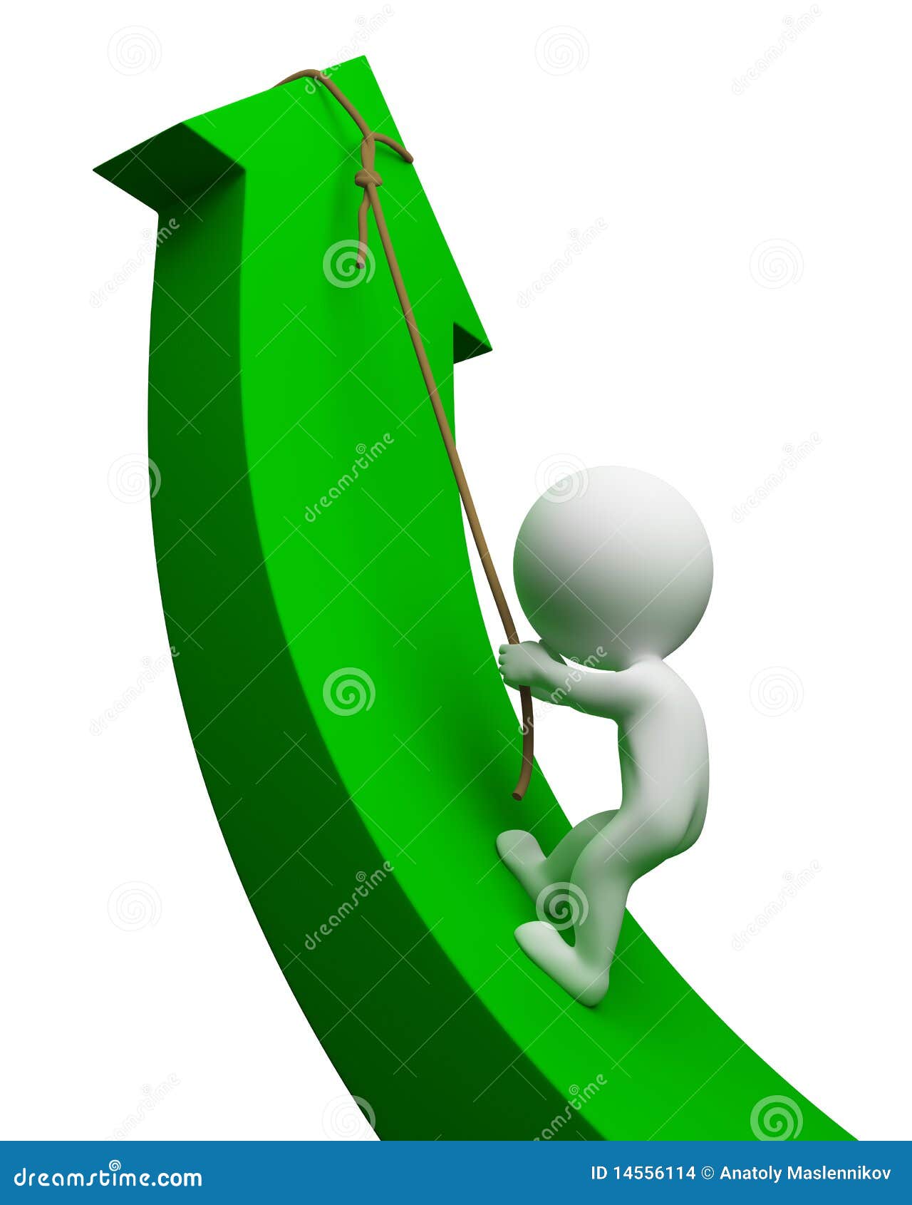 3d Small People Arrow Up Stock Illustrations – 72 3d Small People Arrow ...