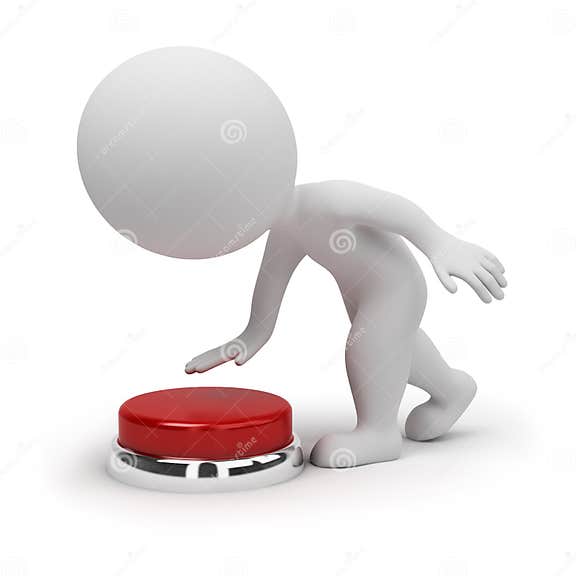 3d small people - button stock illustration. Illustration of abstract ...