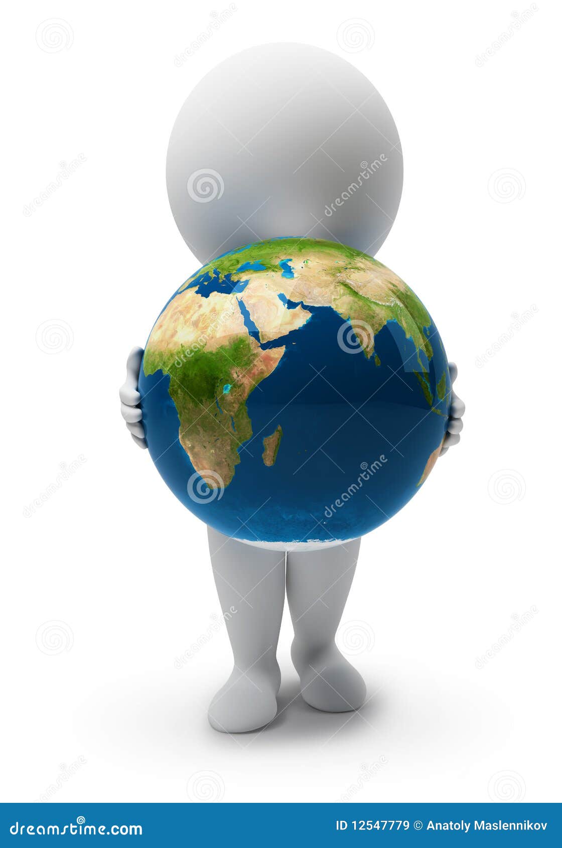 3d small people-Earth stock illustration. Illustration of abstract ...