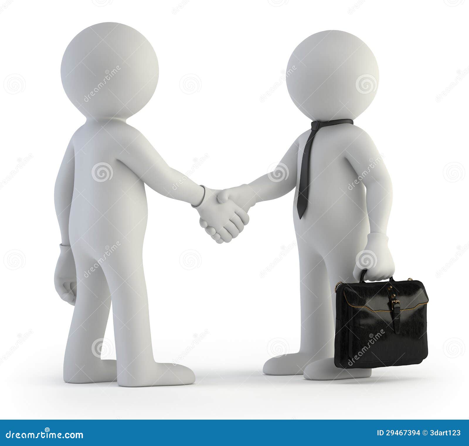 3d Small People - Handshake Stock Images - Image: 29467394