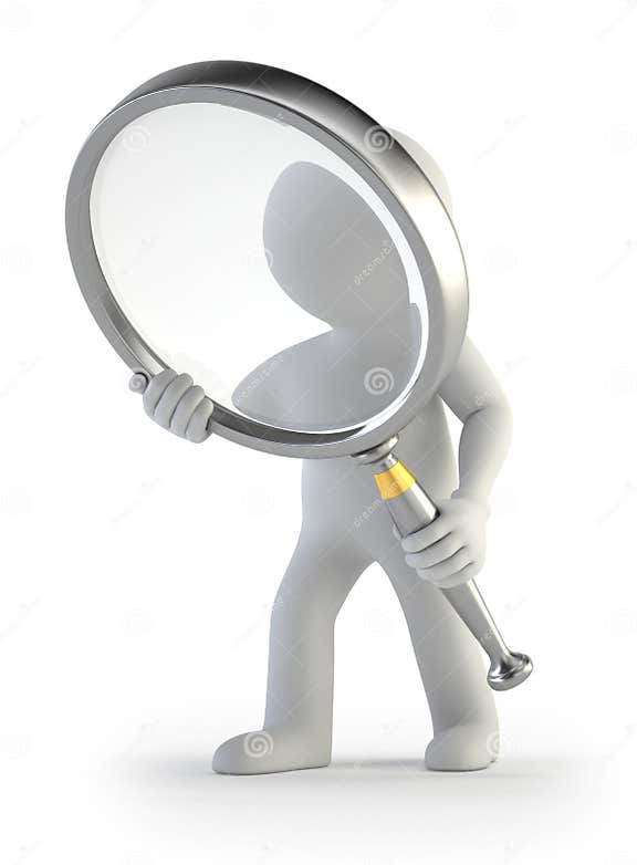 3d Small People - I Found You! Stock Illustration - Illustration of ...