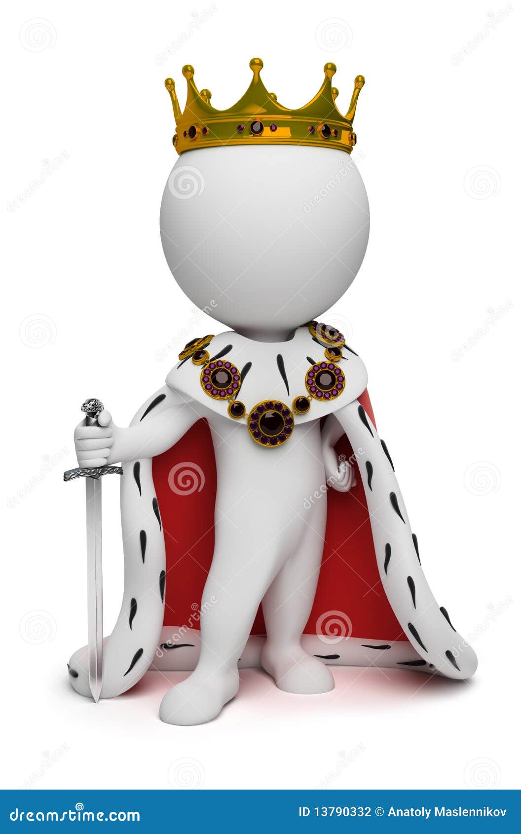 3d Small People King Stock Illustrations – 55 3d Small People King ...