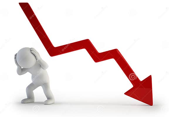 3d Small People - Negative Graph Stock Illustration - Illustration of ...