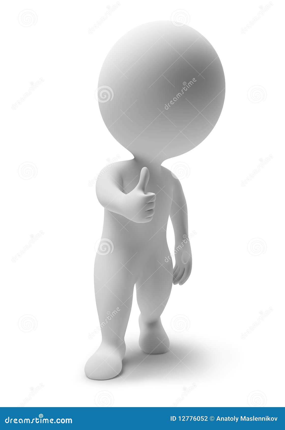 3d Small People - Okay Stock Photo | CartoonDealer.com #12776052