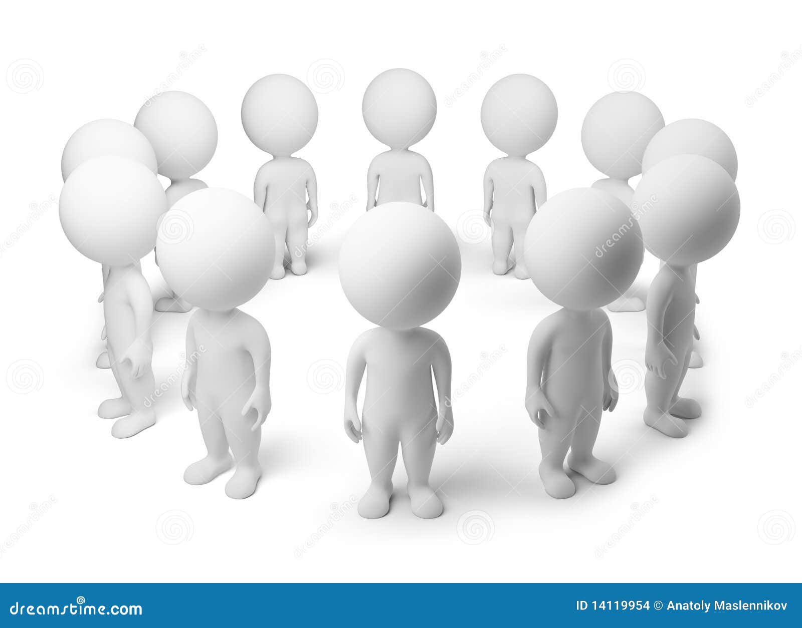 3d People Standing On The Colourful Arrows Stock Photo | CartoonDealer ...