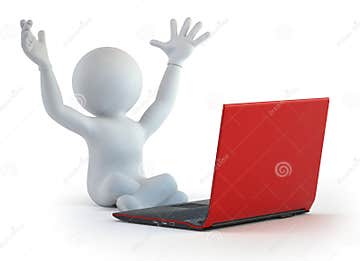 3d Small People - Successful Solution Stock Illustration - Illustration ...