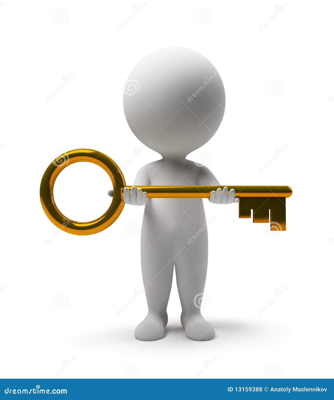 3d Small People Take Key Stock Illustrations – 8 3d Small People Take ...