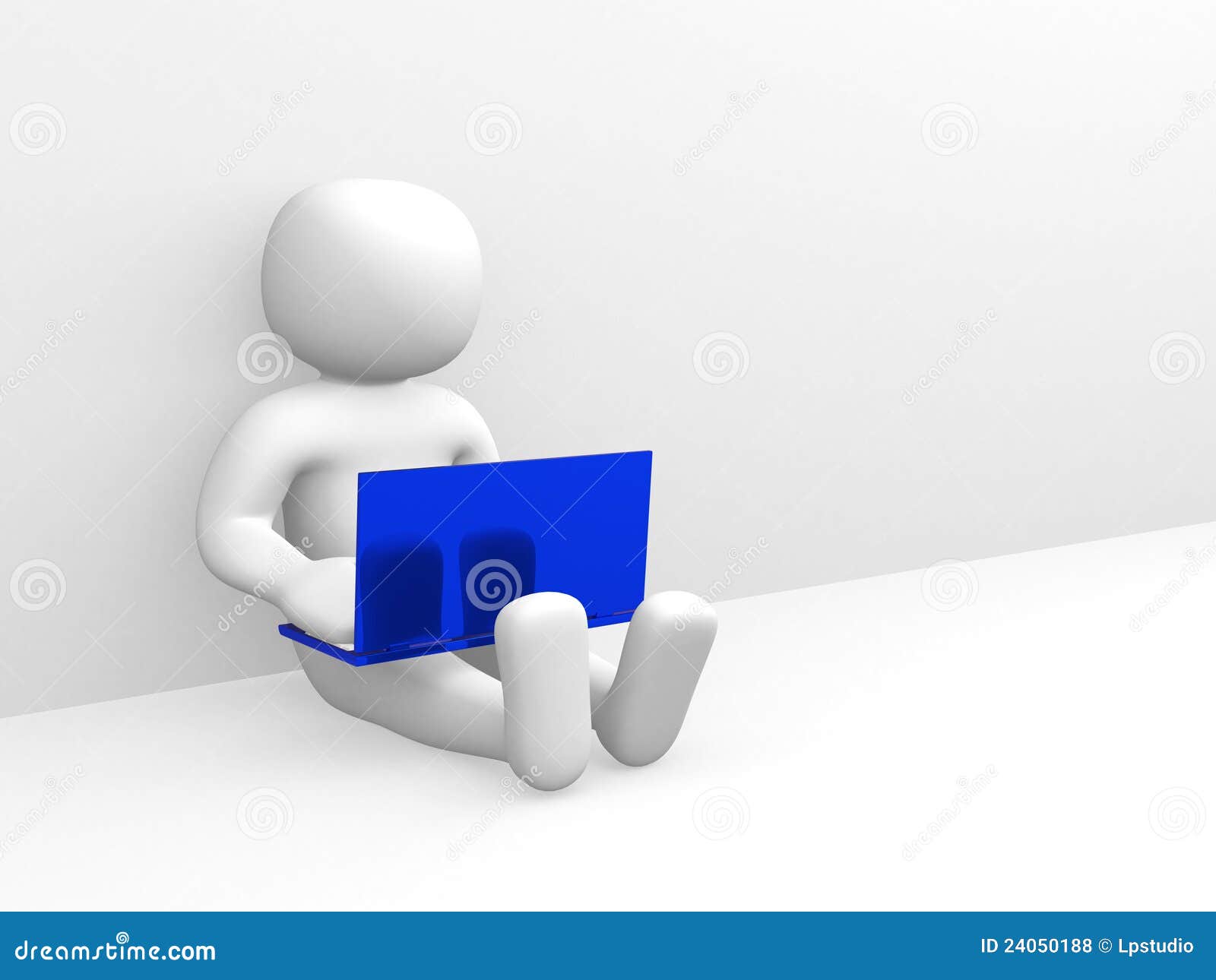 3d Small People Working on the Laptop Stock Photo - Image of happy ...