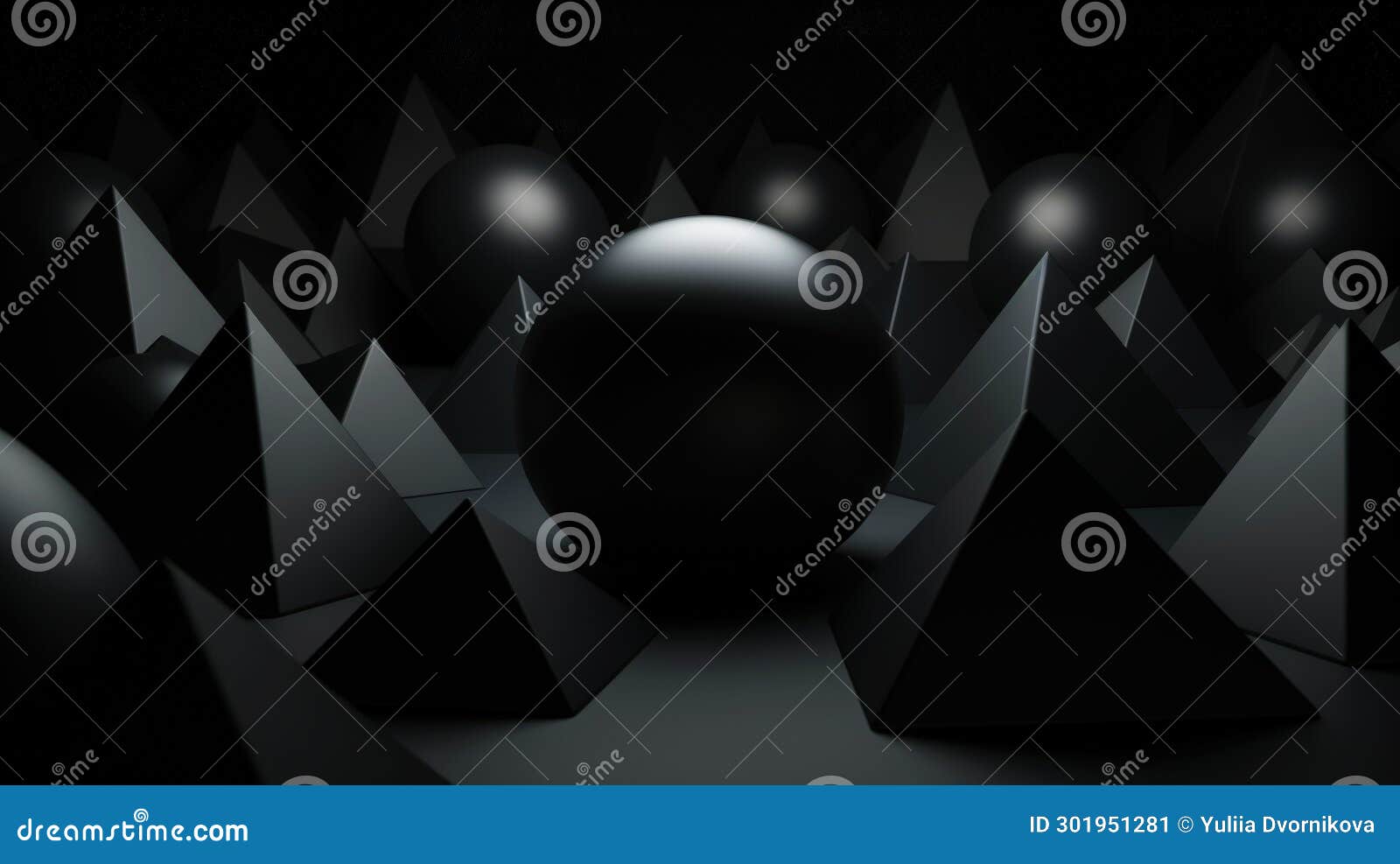 3d Smooth Different Matte Shapes. Abstract Geometric Background with ...