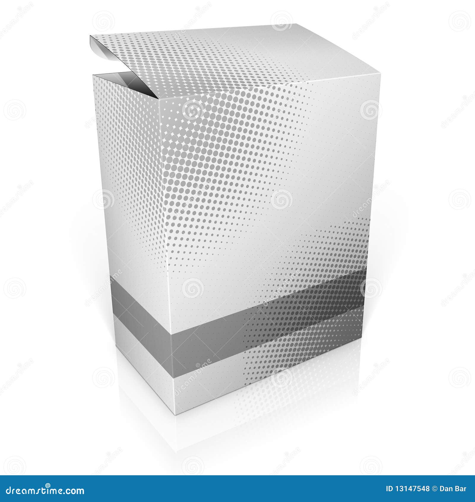 3d Software Box with Blank Covers Stock Illustration - Illustration of ...