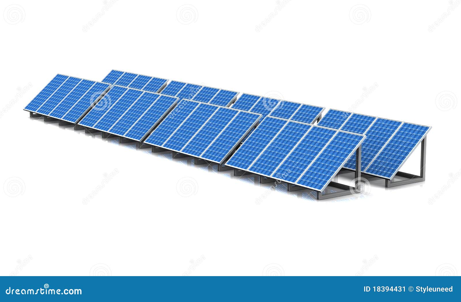 3D solar cells 04 stock illustration. Illustration of ecological - 18394431
