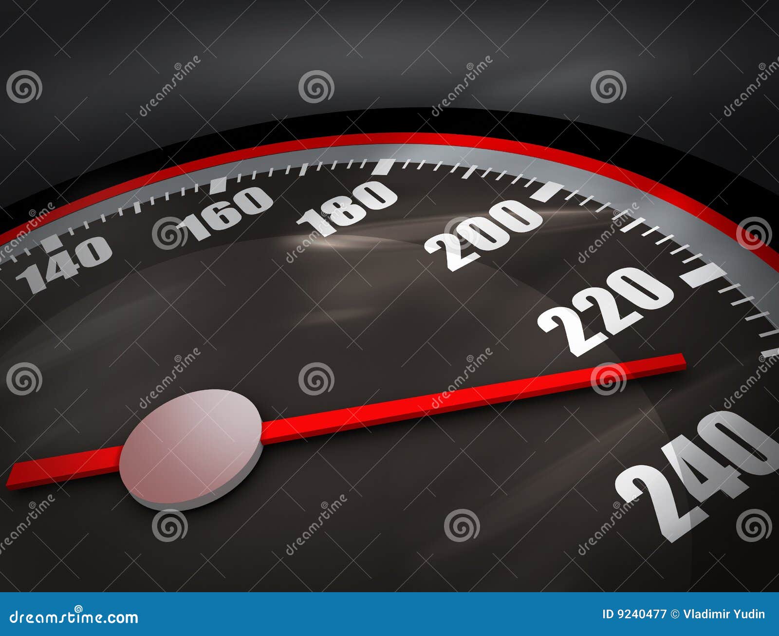 3D Speedometer stock illustration. Illustration of full - 9240477