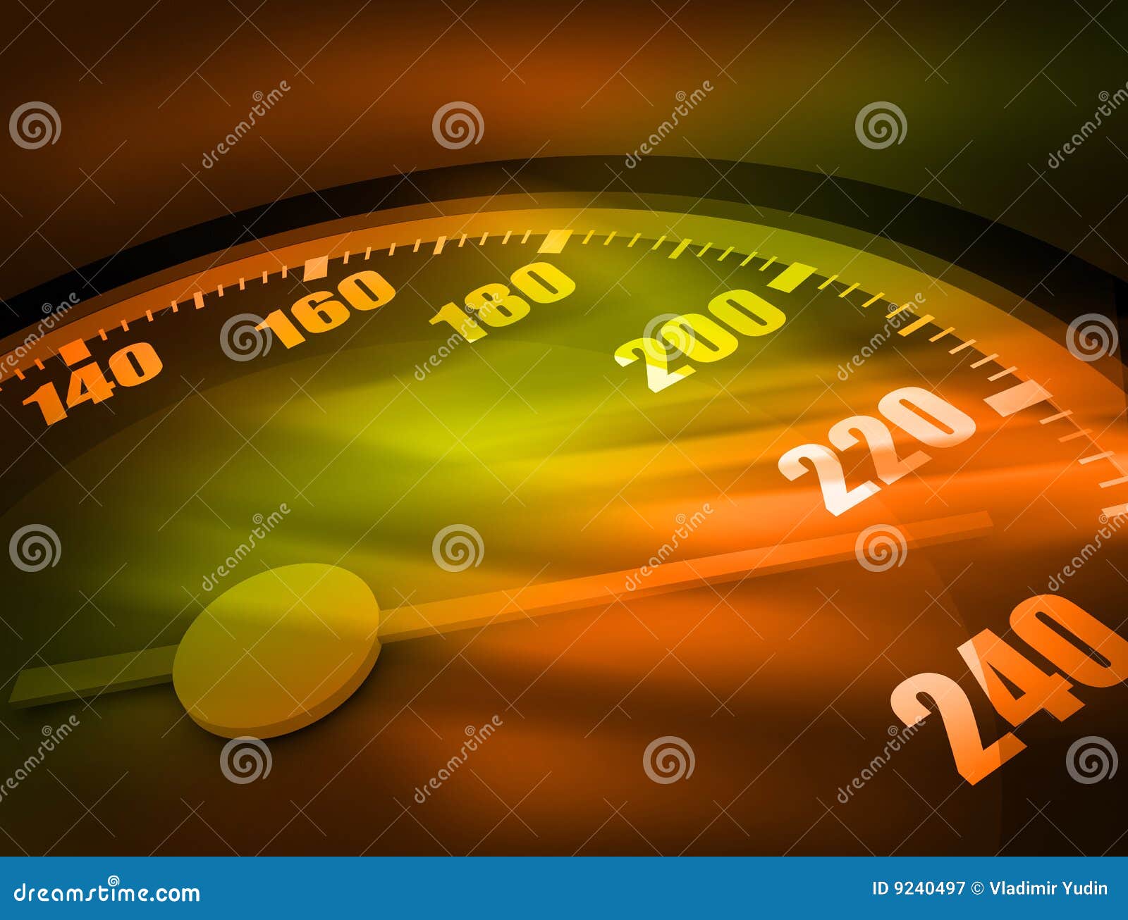3D Speedometer stock illustration. Illustration of dashboard - 9240497