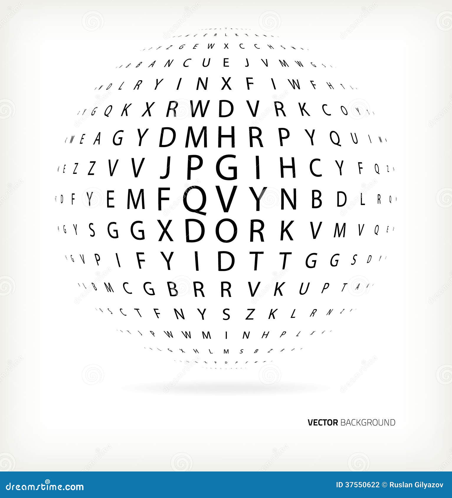 3D sphere of text stock vector. Illustration of management - 37550622