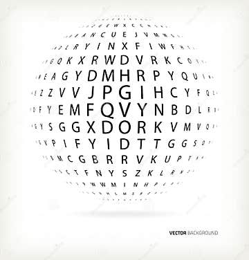 3D sphere of text stock vector. Illustration of management - 37550622