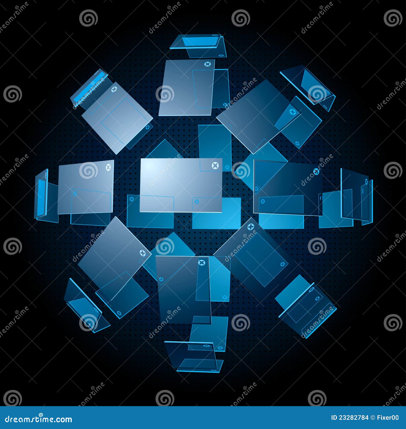 3D Spherical Template stock vector. Illustration of dimensional - 23282784