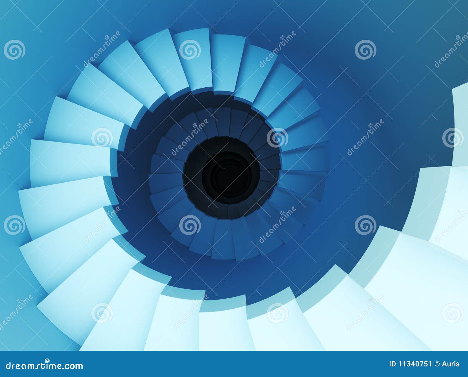 3d spiral staircase stock illustration. Illustration of step - 11340751