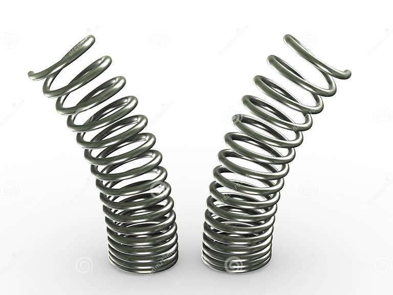 3d springs stock illustration. Illustration of dynamic - 23360417