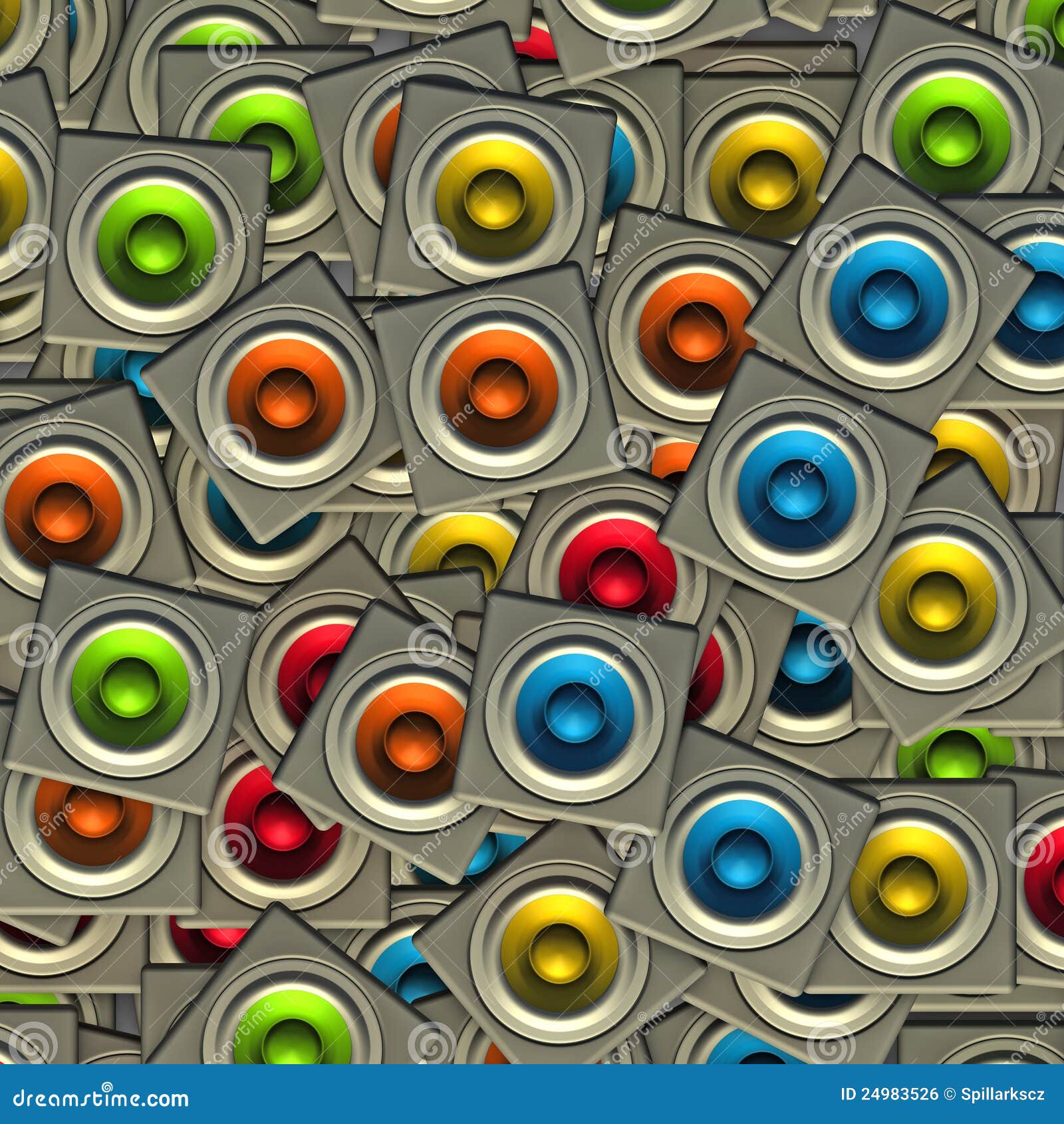 3d Stack Of Cubic Sound System Woofer Stock Image | CartoonDealer.com ...