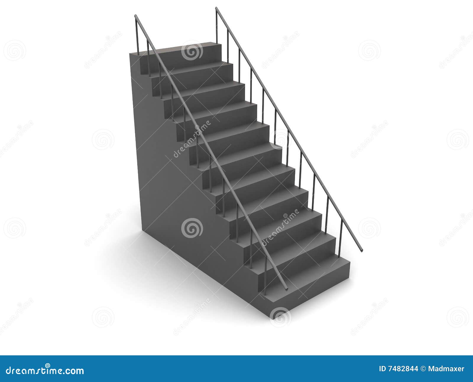 3d stairs stock illustration. Illustration of concepts - 7482844
