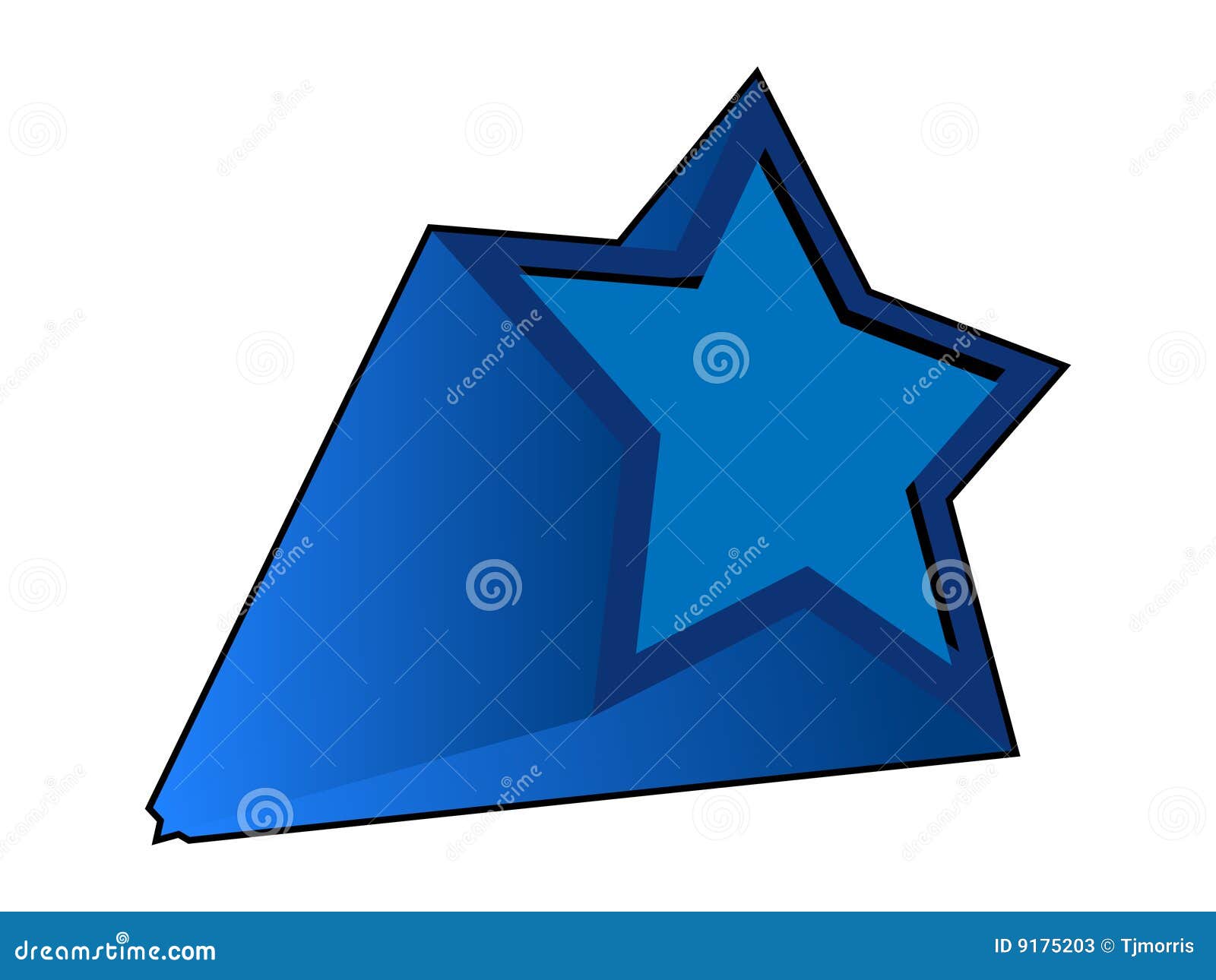 3D Star stock vector. Illustration of shape, isolated - 9175203
