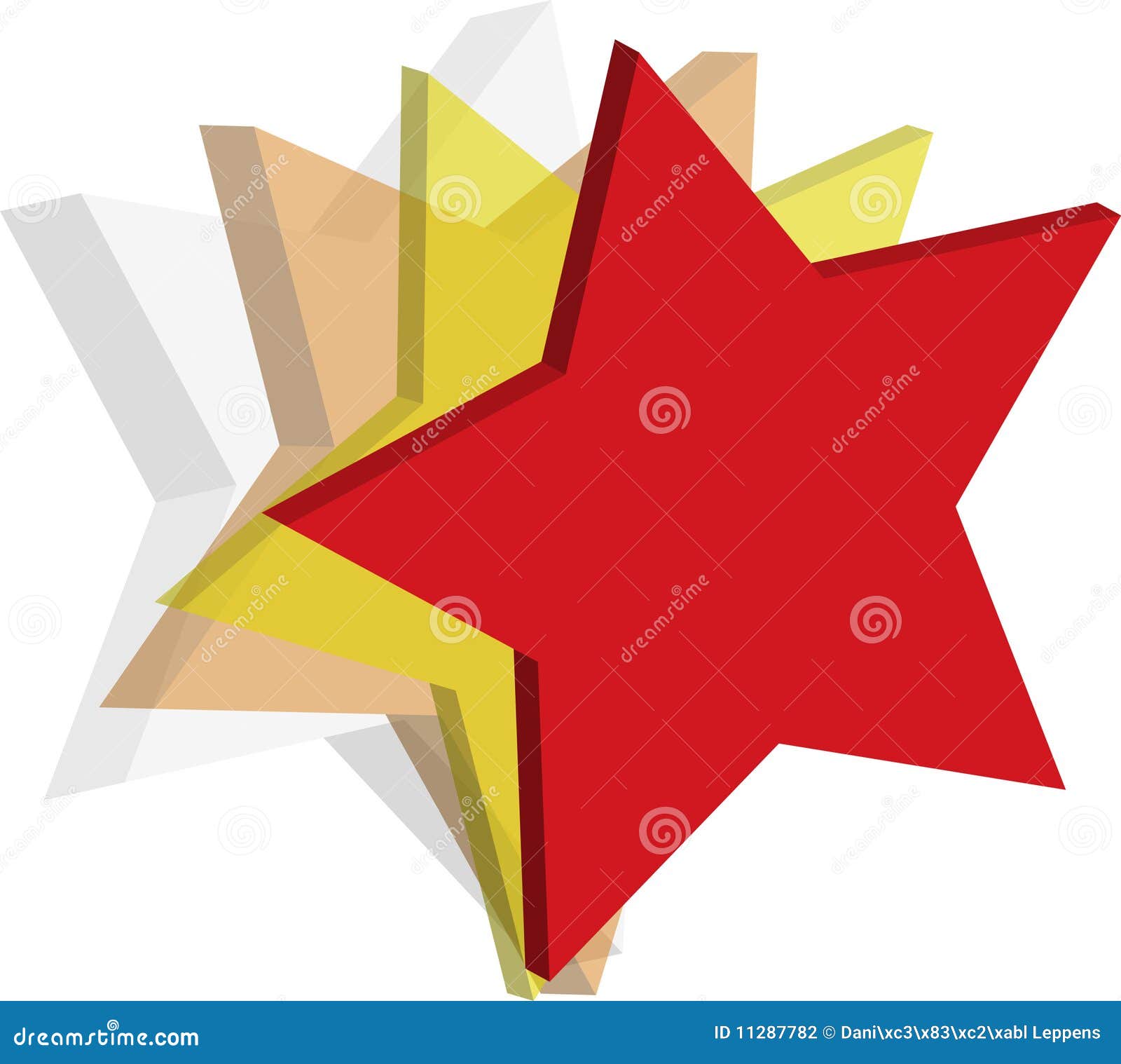 3D stars stock vector. Illustration of artistic, grey - 11287782