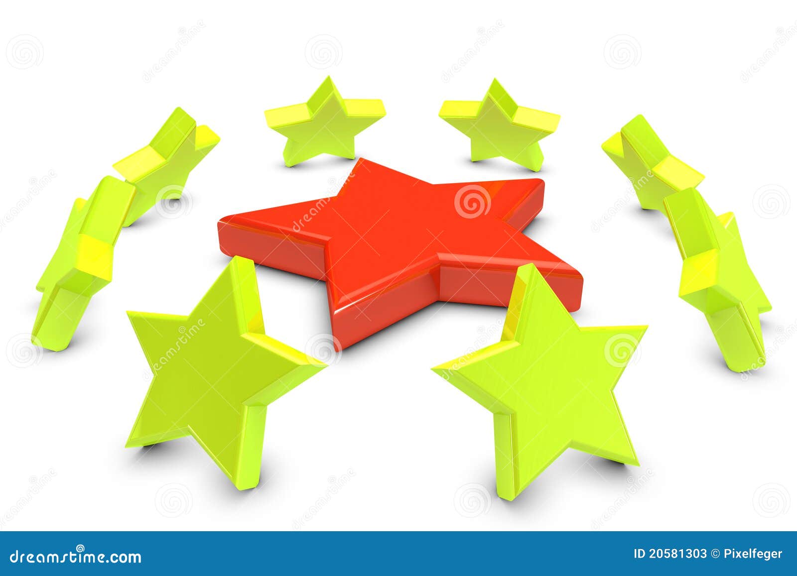 3d stars stock illustration. Illustration of render, circle - 20581303