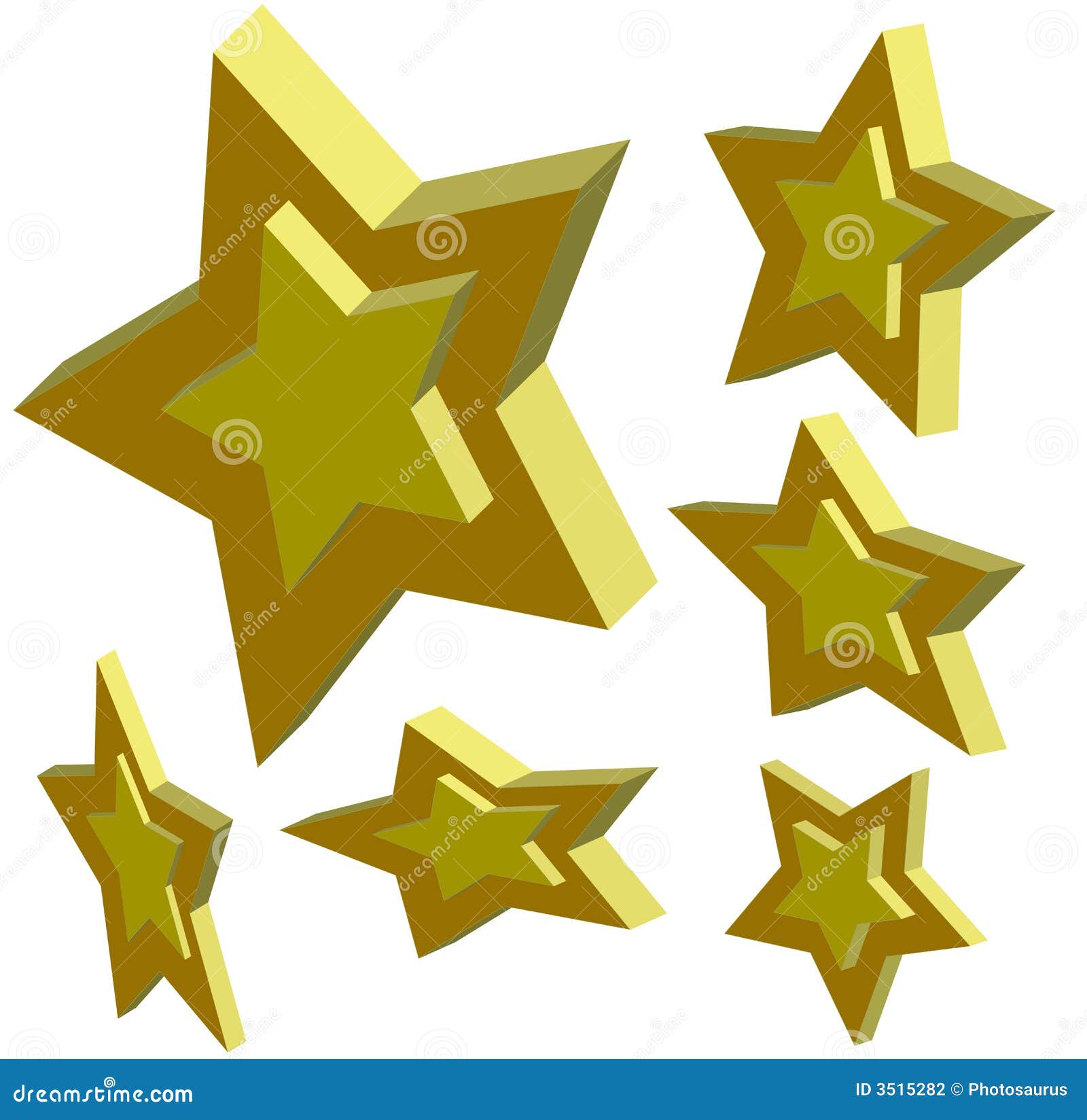 3d stars stock vector. Illustration of gradient, christmas - 3515282