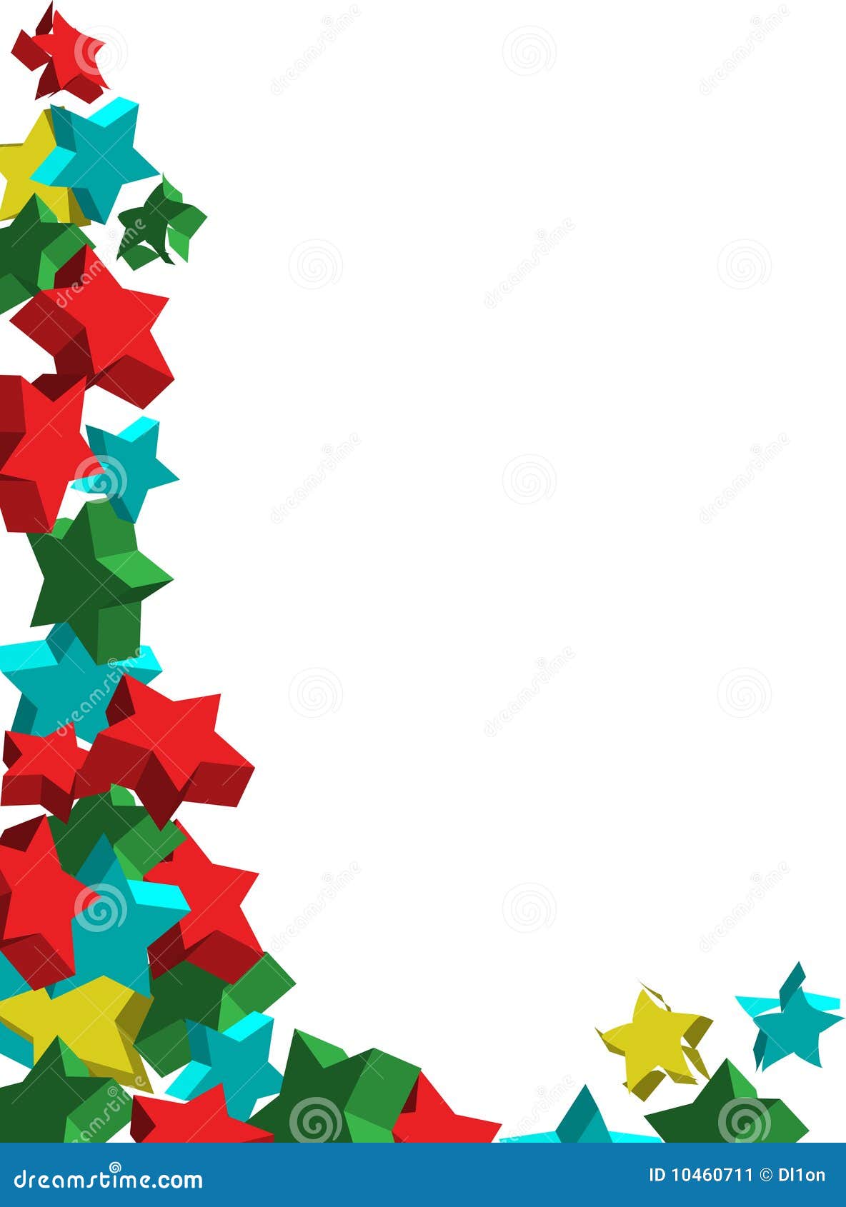 3D Stars Frame Background stock illustration. Illustration of graphic ...