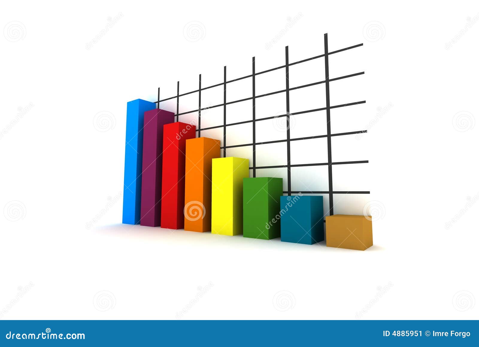 3d statistics stock illustration. Illustration of computer - 4885951
