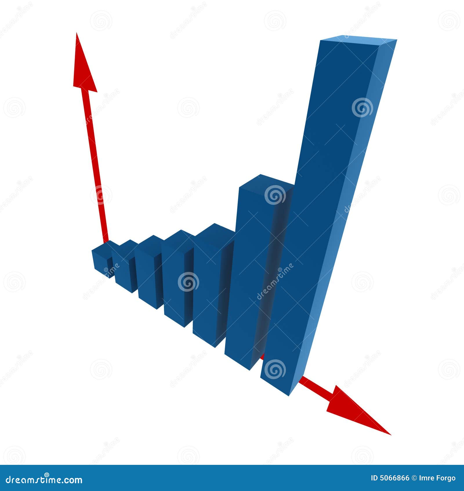 3d statistics stock illustration. Illustration of achievement - 5066866