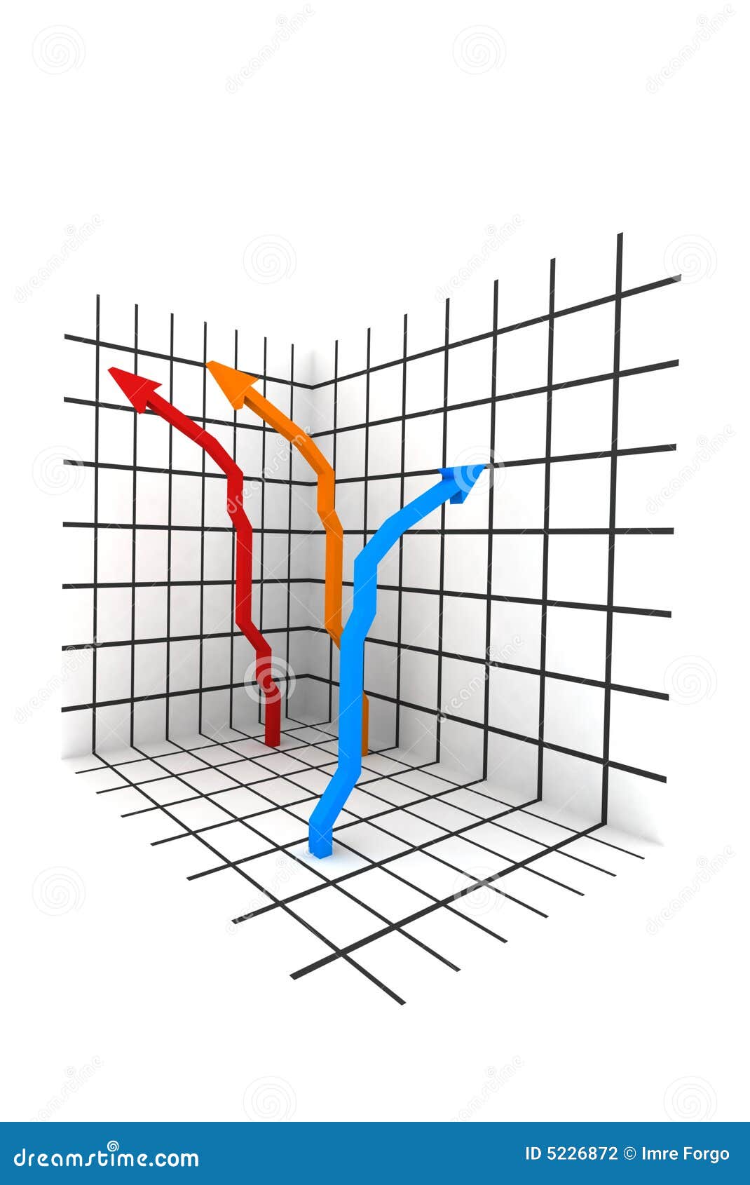 3d statistics stock illustration. Illustration of economic - 5226872