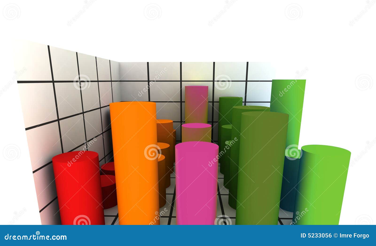3d statistics stock illustration. Illustration of graph - 5233056