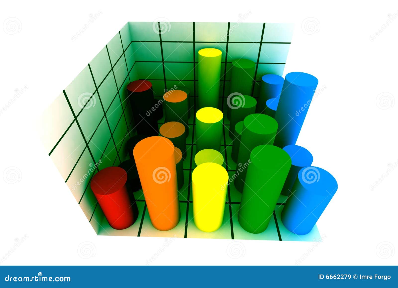 3d statistics stock illustration. Illustration of increase - 6662279