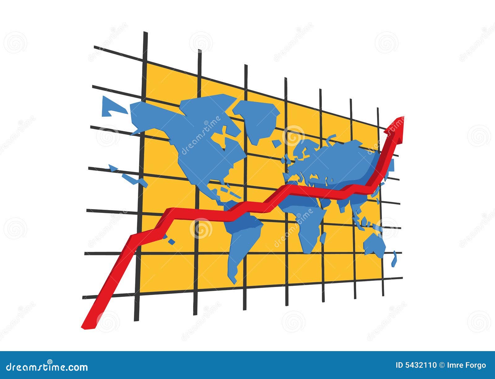 3d Statistics - World Map Picture. Image: 5432110