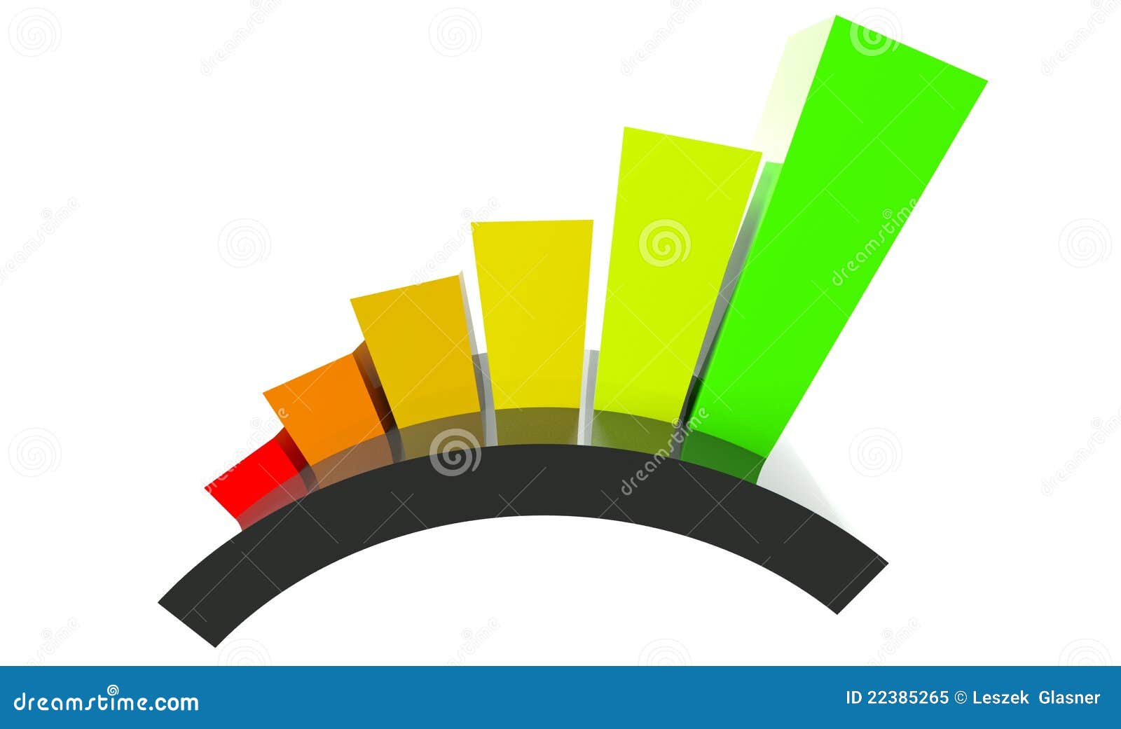3d Stats Icon Isolated on White Stock Illustration - Illustration of ...