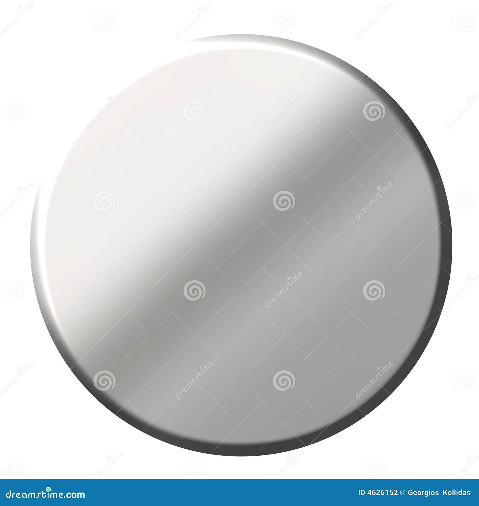 3D Steel Circular Button stock illustration. Illustration of fancy ...