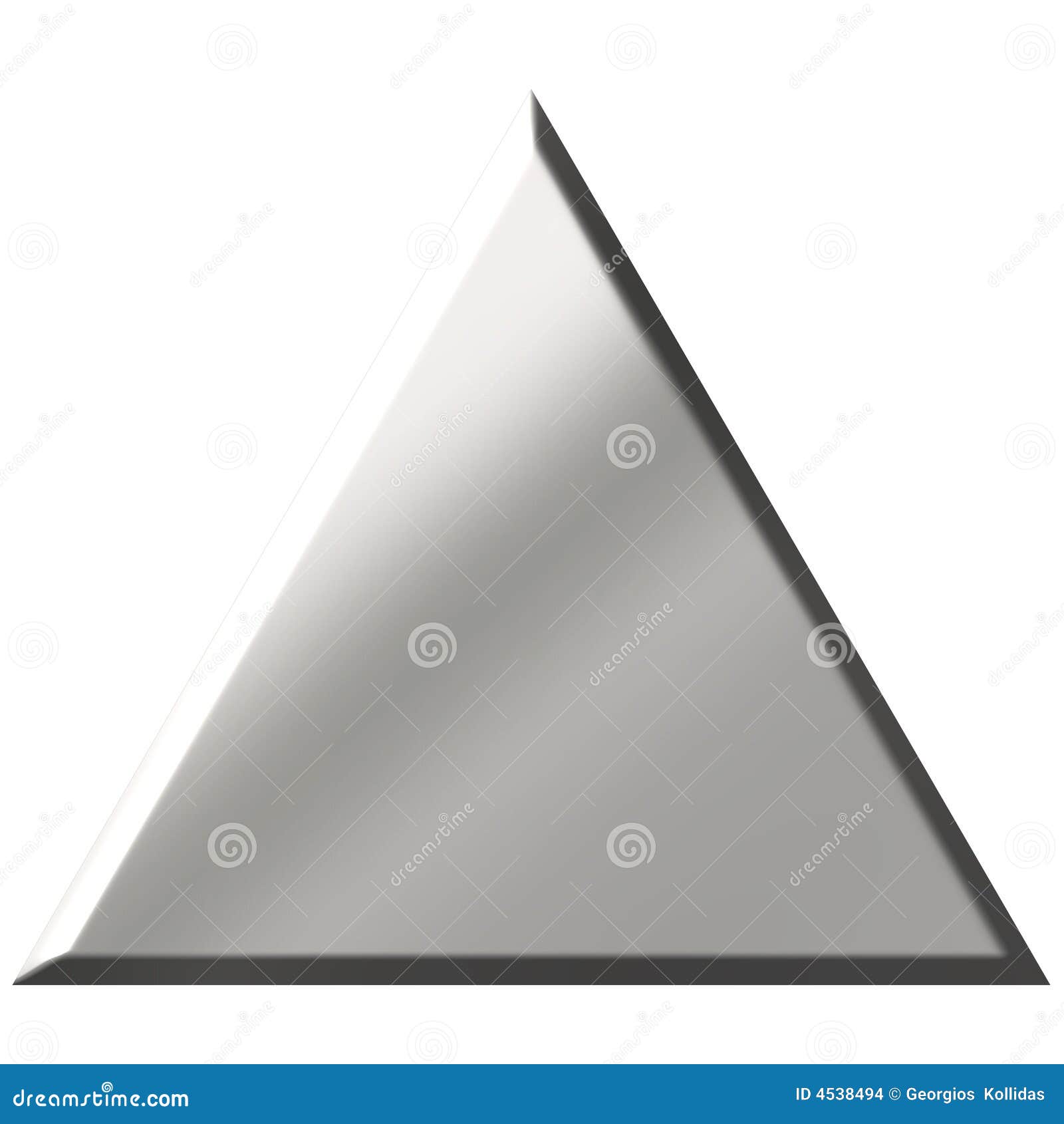 3d Steel Triangle stock illustration. Illustration of shape - 4538494