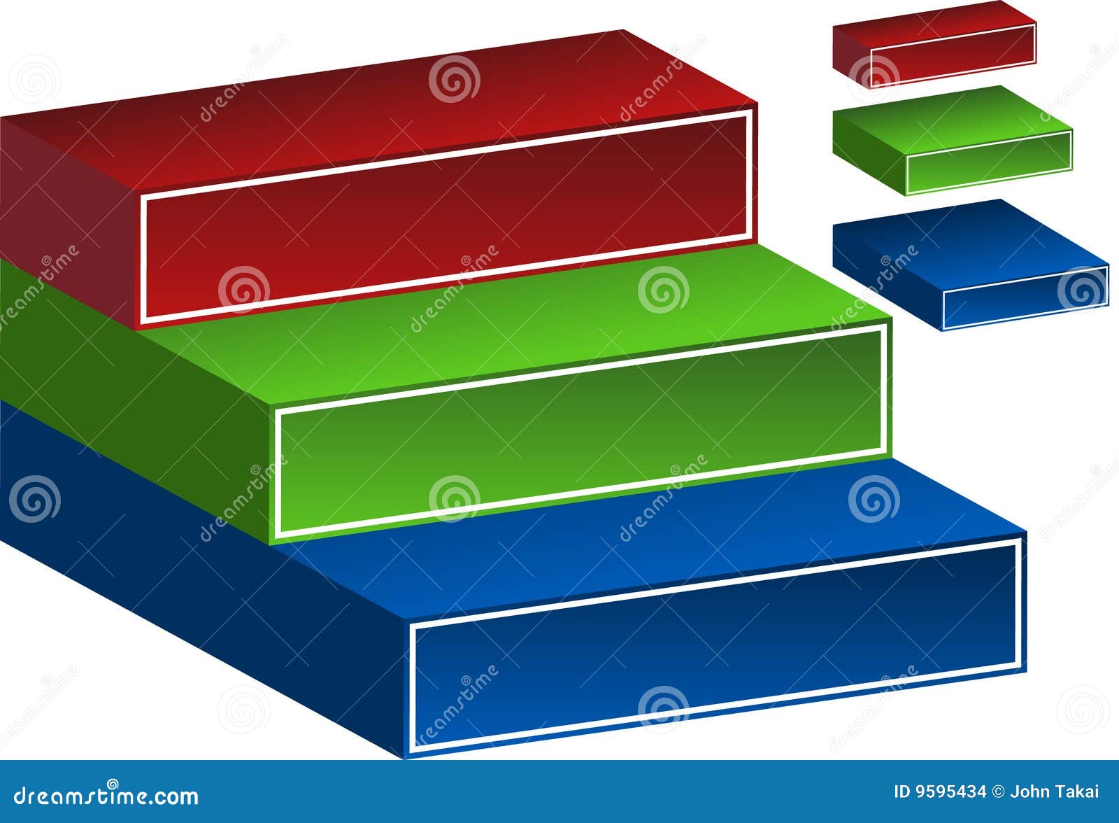 3D Steps stock vector. Illustration of ladder, clipart - 9595434