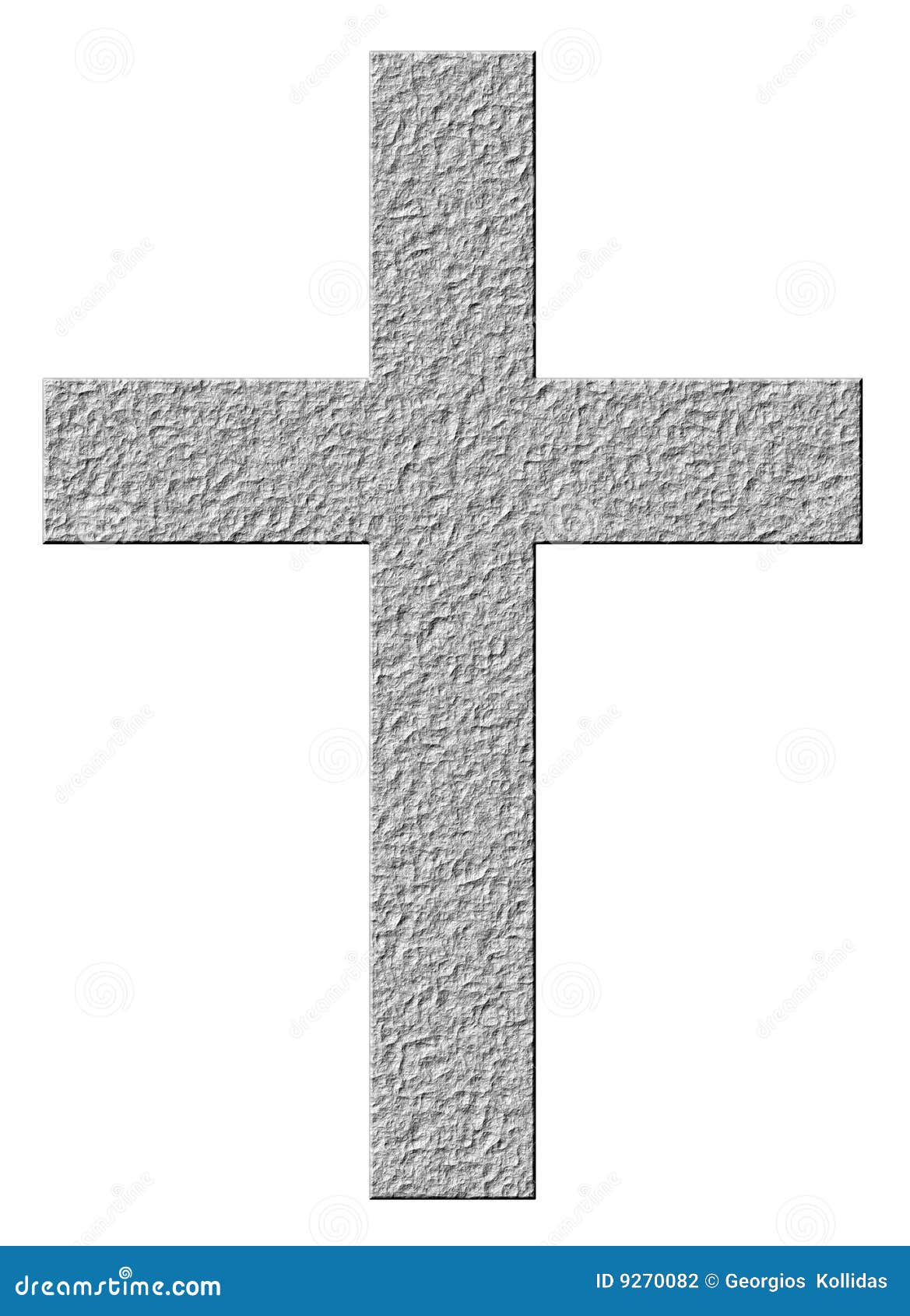 3D Stone Cross stock illustration. Illustration of rocky - 9270082