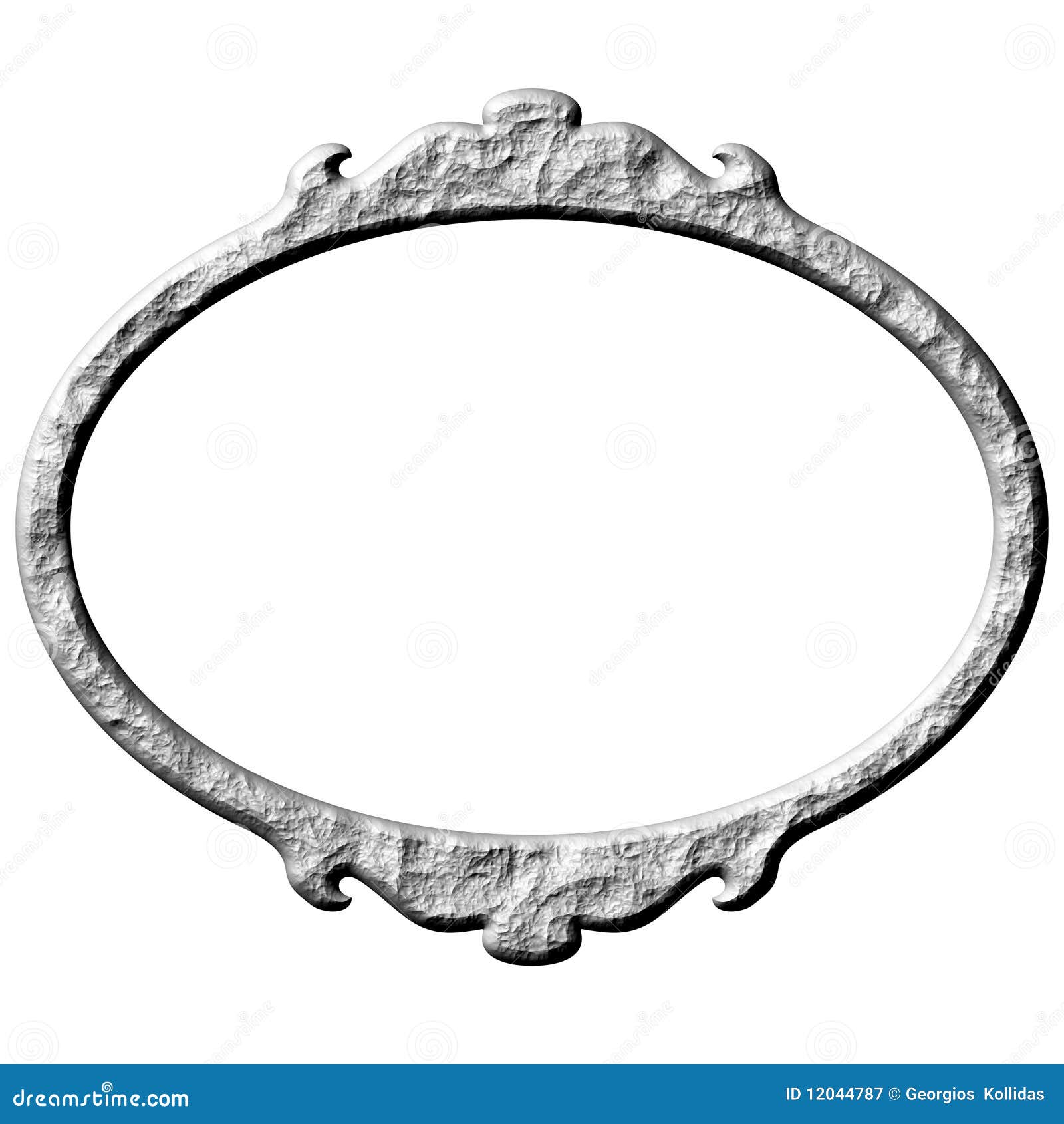 3D Stone Frame stock illustration. Illustration of stylish - 12044787