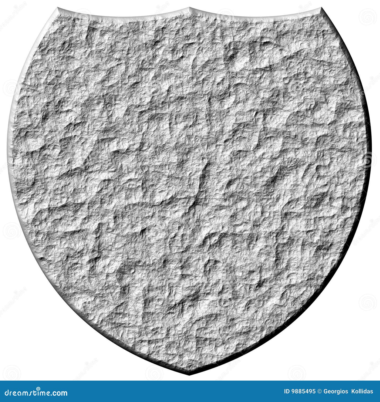 Stone Shield Isolated On Transparent Background Stock Photo ...