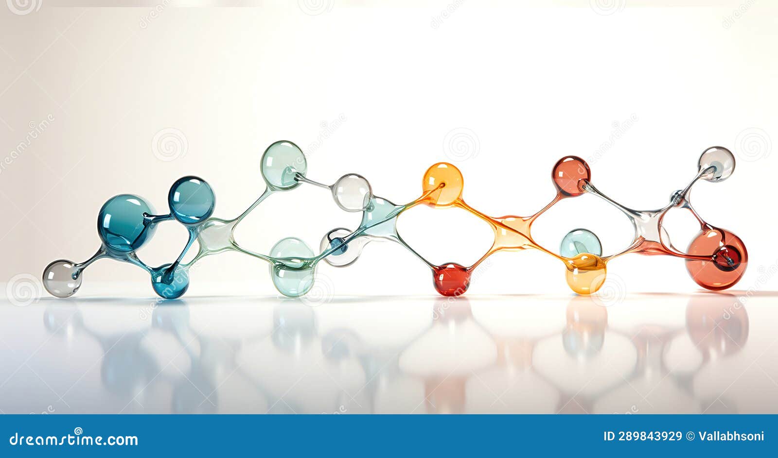 3D Structural Chemical Formula and Model on a White Background ...
