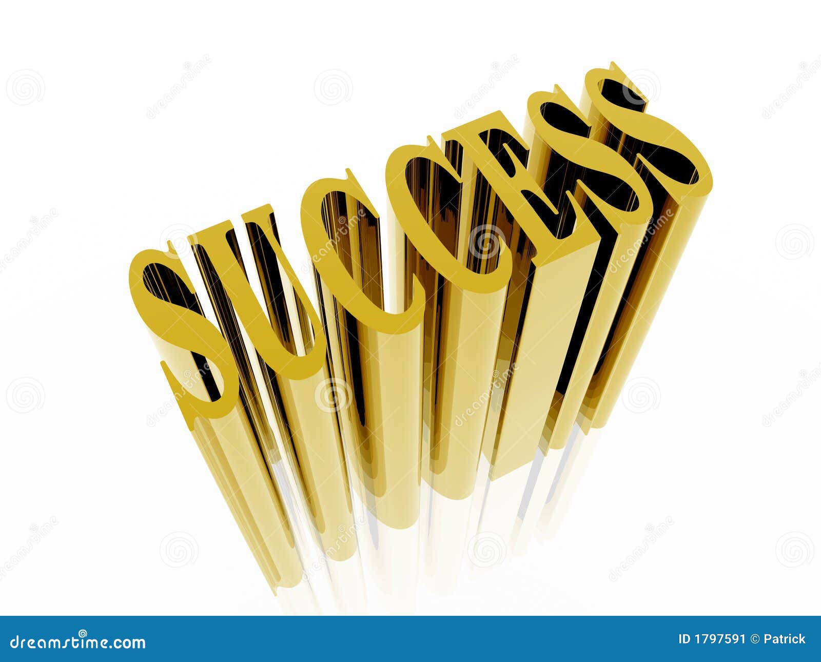 3D success word sign stock illustration. Illustration of word - 1797591