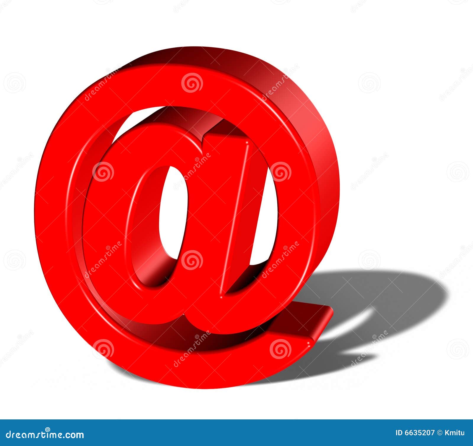 3d at symbol stock illustration. Illustration of internet - 6635207